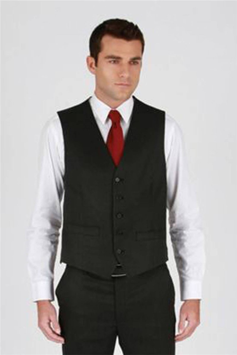 Karl Jackson Charcoal Twill Waistcoat