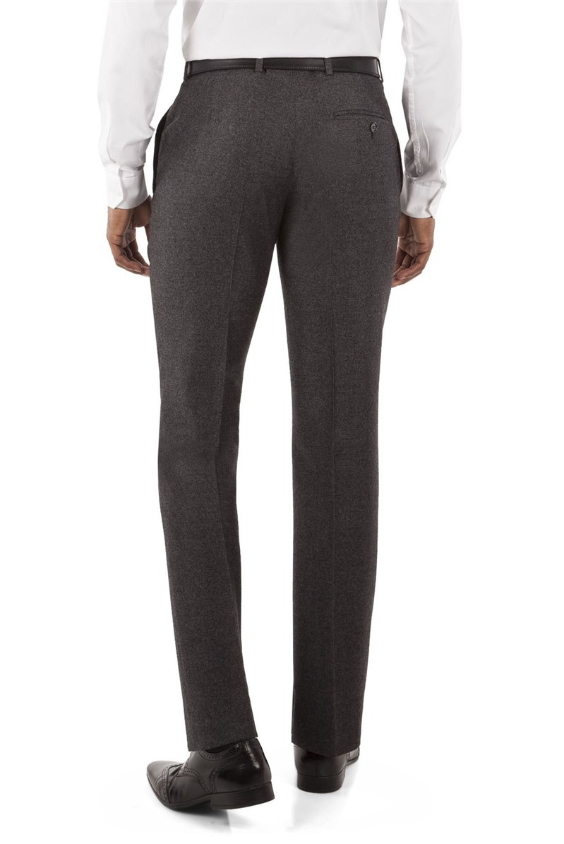 Alexandre of England Charcoal Diamond Flannel Trouser