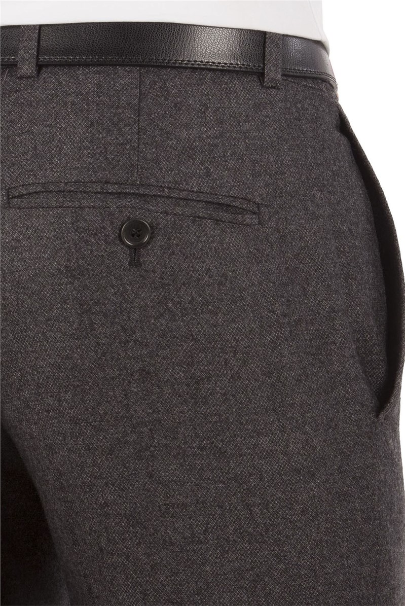 Alexandre of England Charcoal Diamond Flannel Trouser