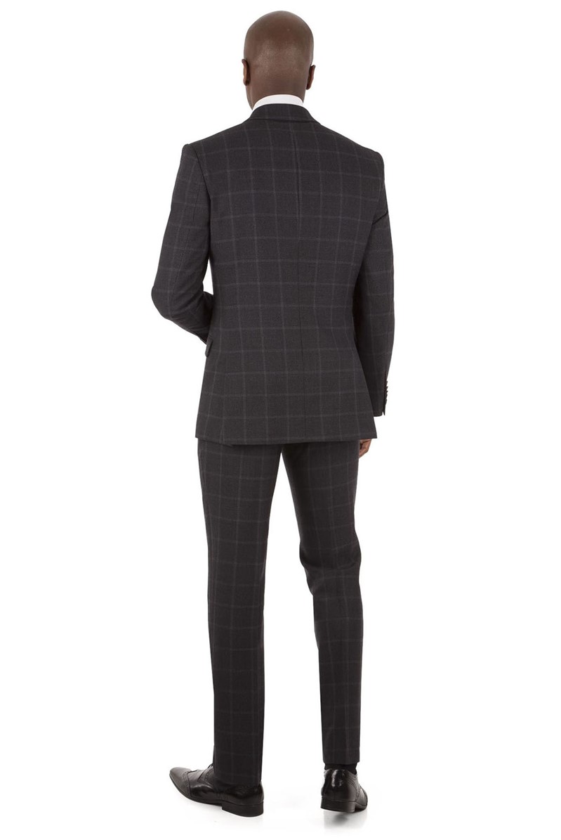 Alexandre of England | Slate Check Fitted Suit | Suit Direct