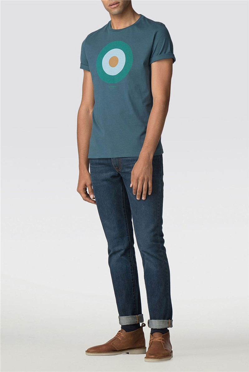 Ben Sherman | Men's Teal Mod Target T-Shirt | SuitDirect.co.uk