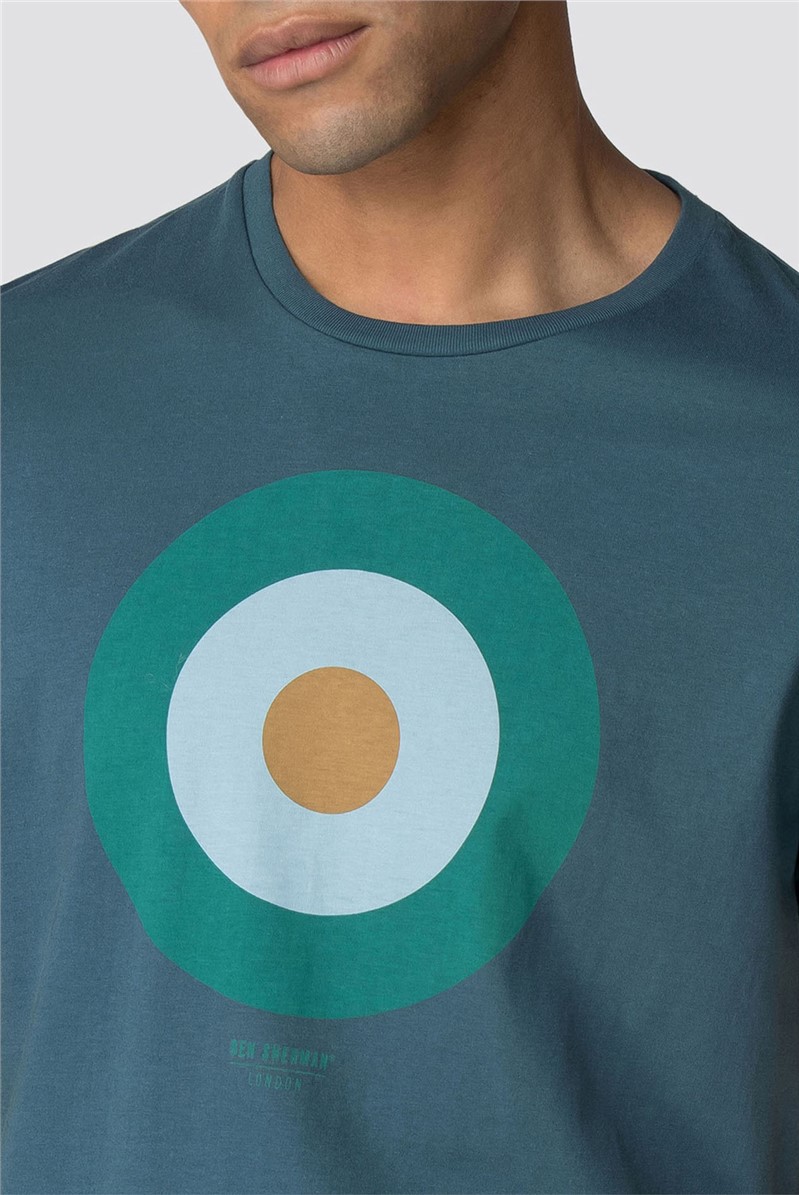 Ben Sherman | Men's Teal Mod Target T-Shirt | SuitDirect.co.uk