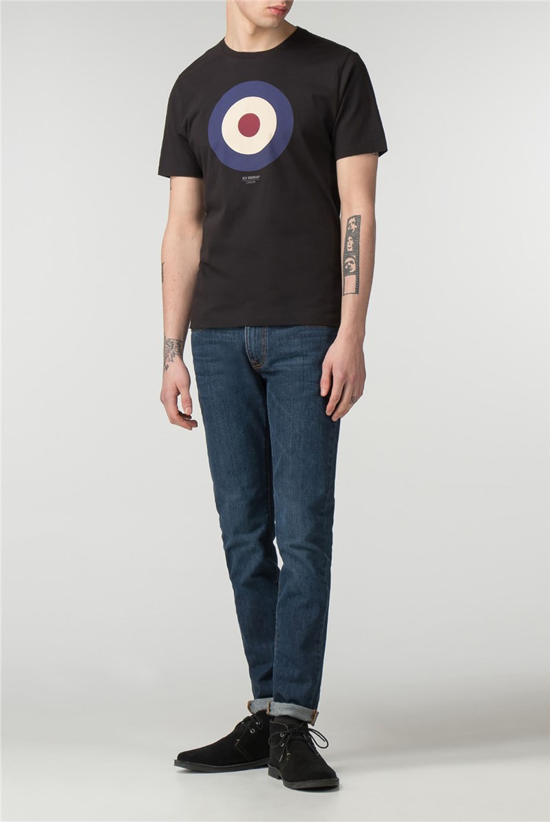 Ben Sherman | Men's Black Mod Target Tee | Suit Direct