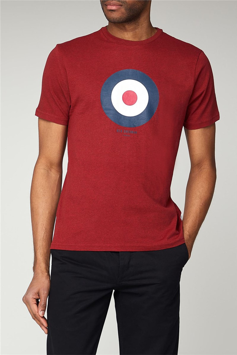 Ben Sherman | Red Target Crew Neck T-Shirt | Suit Direct