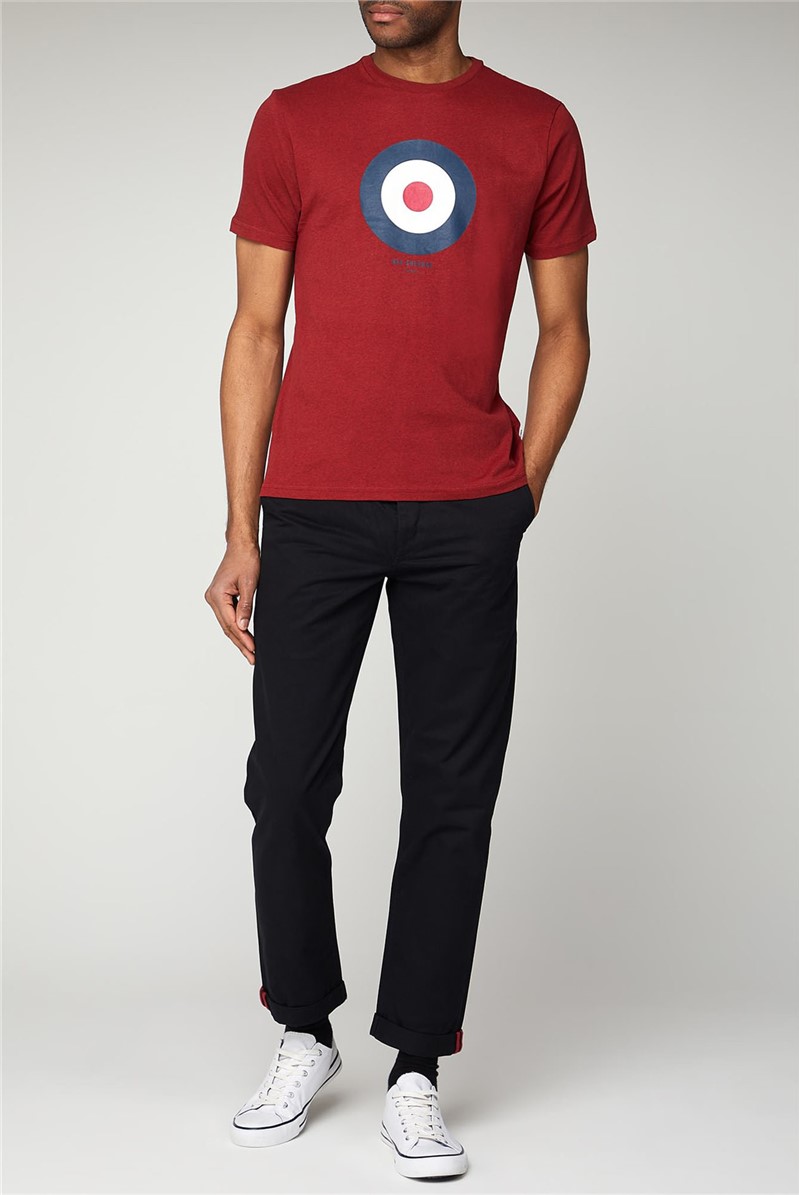 Ben Sherman | Red Target Crew Neck T-Shirt | Suit Direct