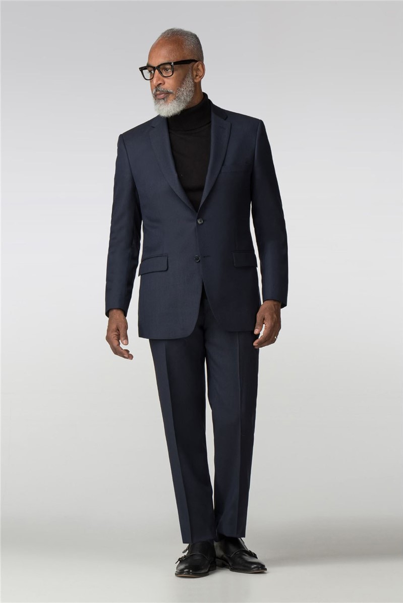 Alexandre of England | Navy Birdseye Suit | Suit Direct