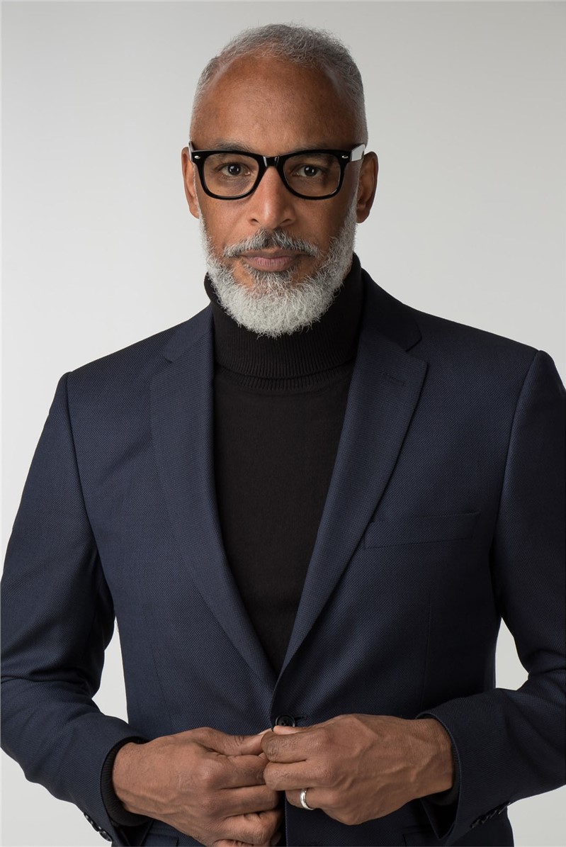 Alexandre of England | Navy Birdseye Suit | Suit Direct