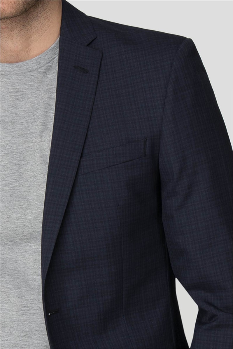 Ben Sherman | Navy Micro Check Suit | Suit Direct