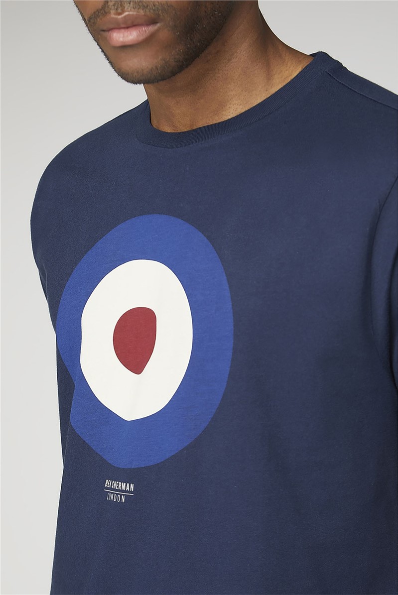 Ben Sherman | Men's Navy Mod Target Tee | Suit Direct