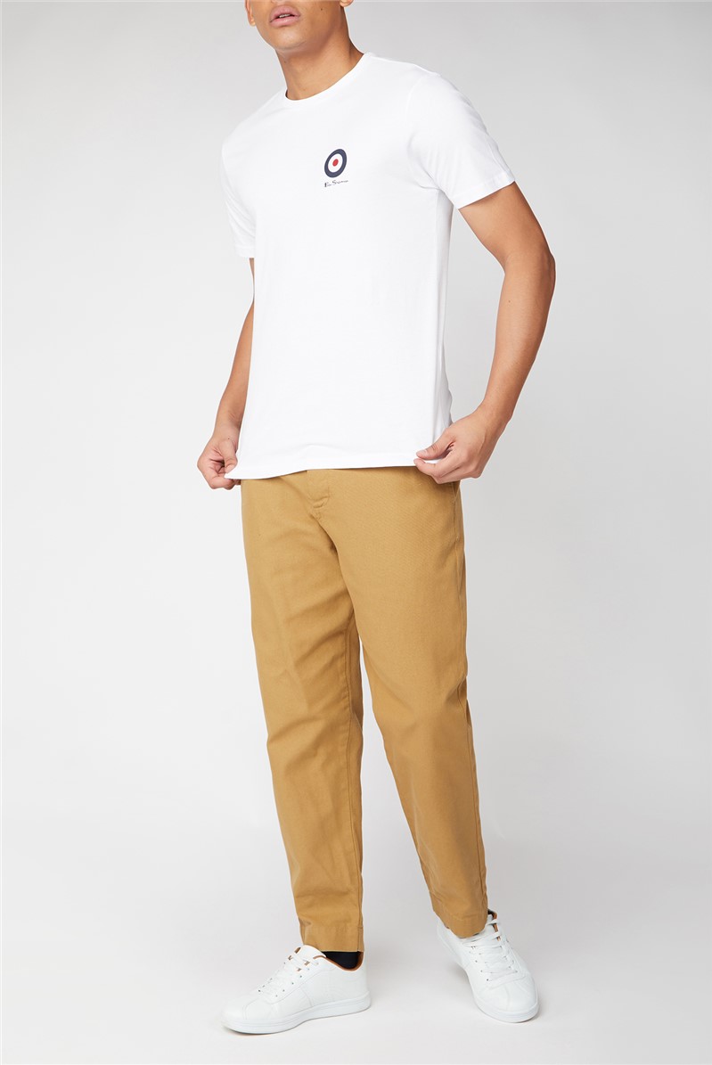 Ben Sherman | White Chest Target Logo Tee | Suit Direct