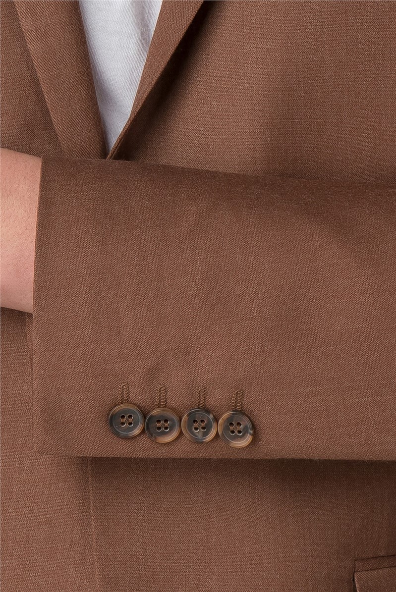 Tan Texture Skinny Fit Jacket by Ben Sherman | Suit Direct