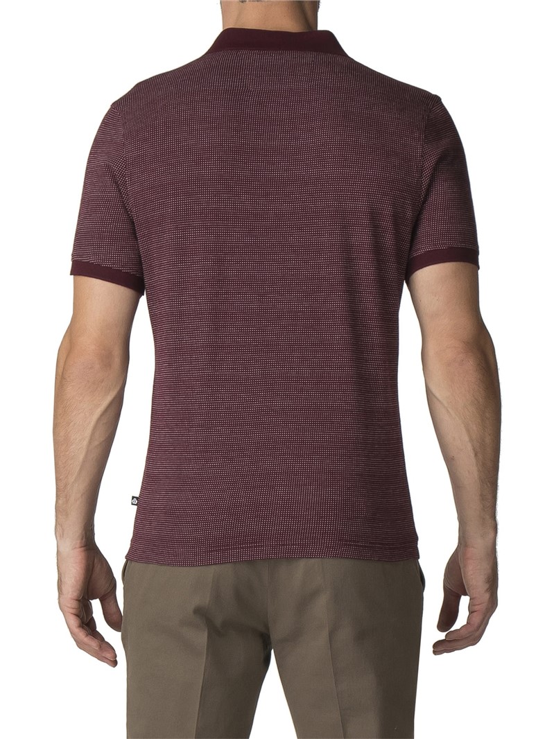 Plum Micro Dot Polo