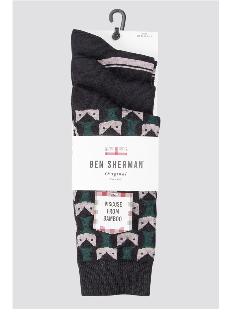 Ben Sherman Aire Prince 3 Pack Socks