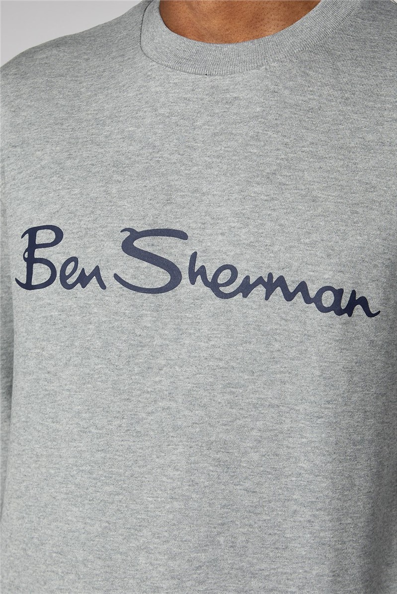 Ben Sherman | Men's Grey Signature Logo Jumper | Suit Direct