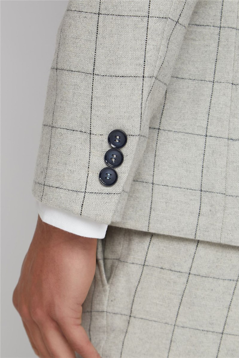 Limehaus Cream Check Waistcoat