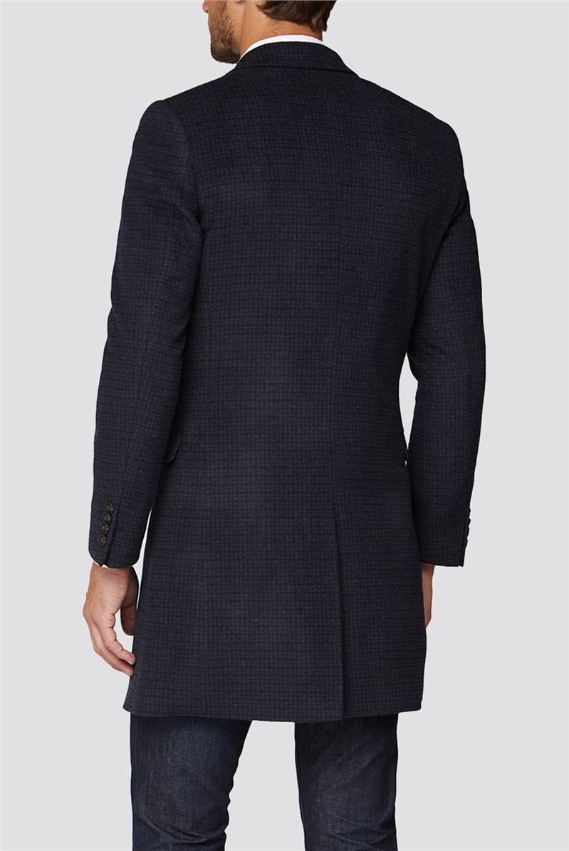 Racing Green Warm Navy Structure Overcoat