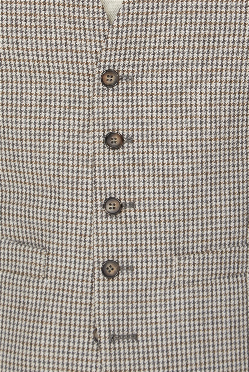 Alexandre of England | Men's Micro Check Waistcoat | Suit Direct