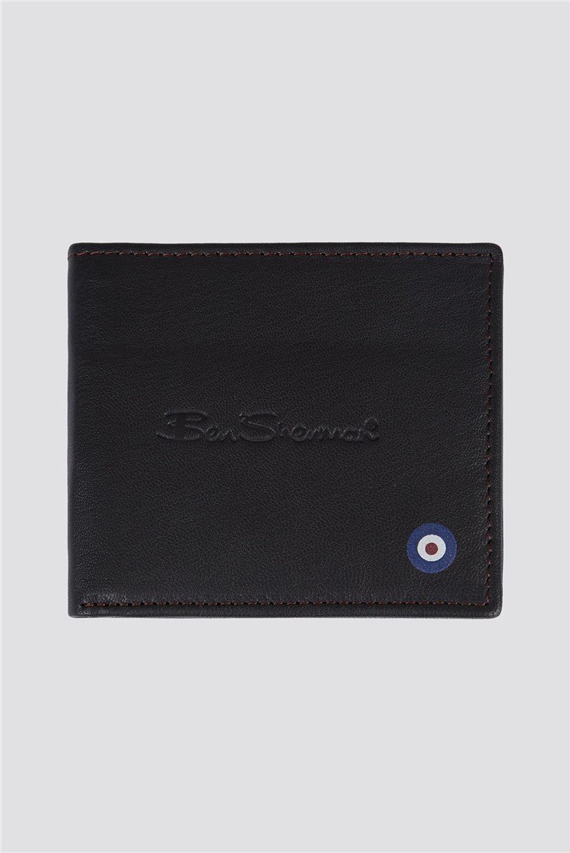 Ben Sherman | Hector Black Leather Wallet | SuitDirect.co.uk