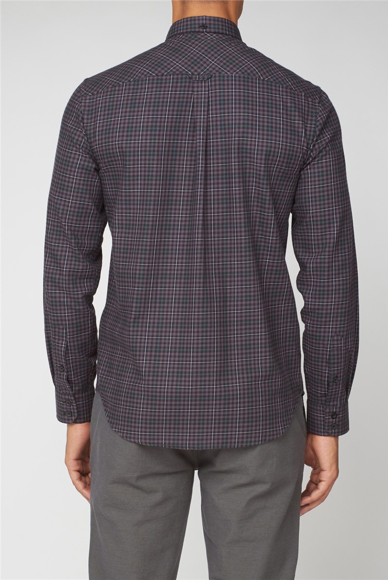 Ben Sherman Script Long Sleeve Brushed Check Shirt