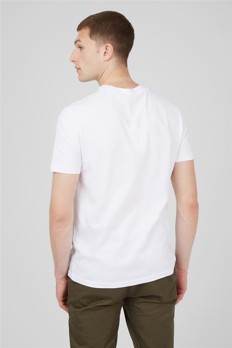 Ben Sherman | Men's White Abstract Target Tee | Suit Direct