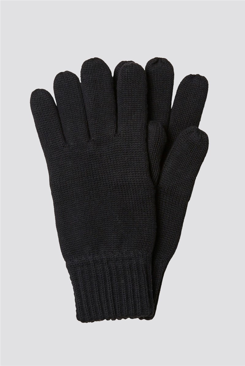 Selected Homme | Black Cotton Gloves | SuitDirect.co.uk