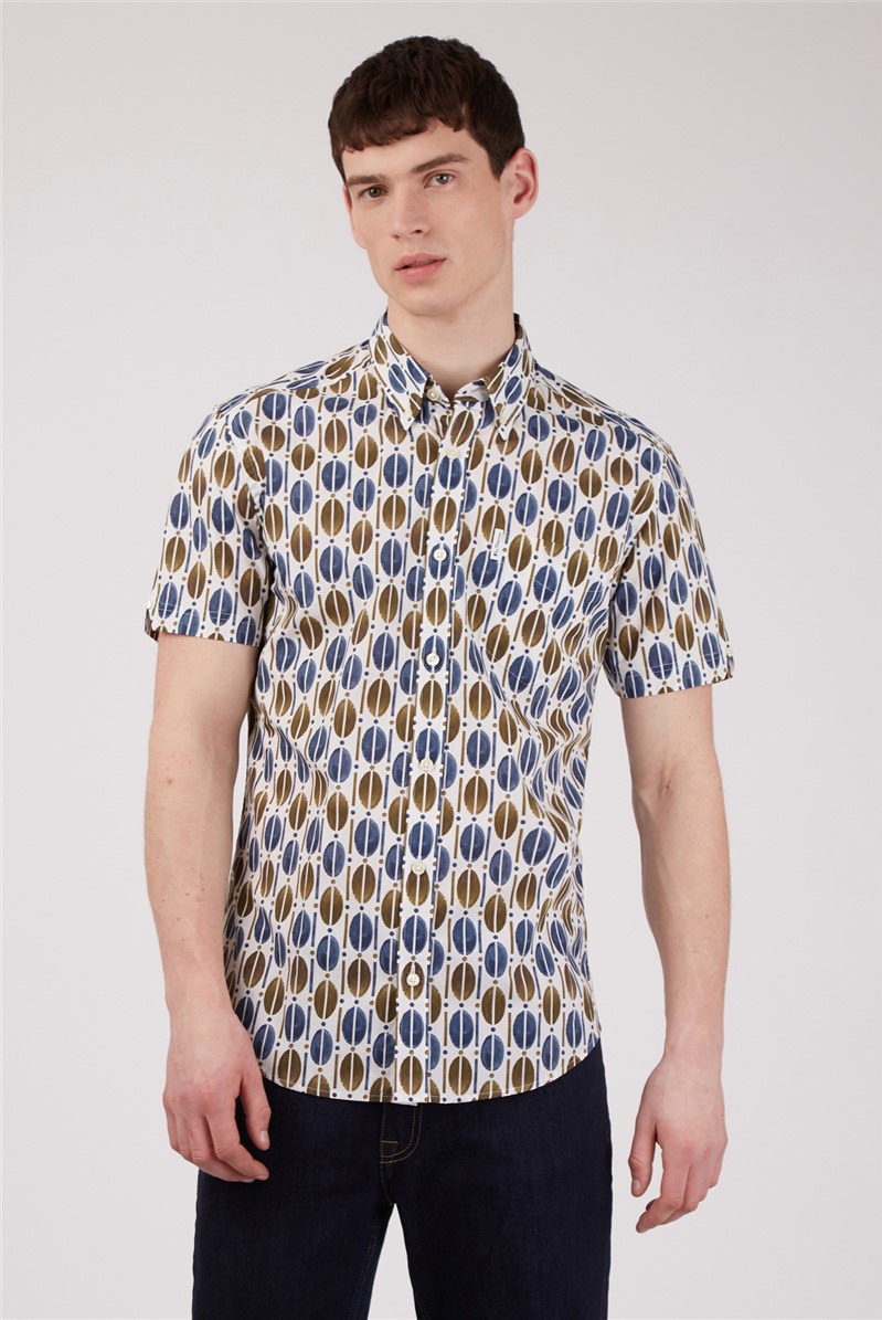 Ben Sherman Distressed Retro Print Shirt
