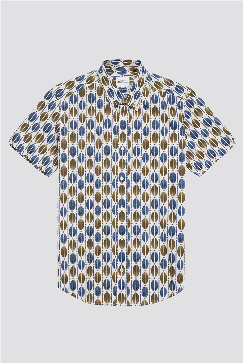 Ben Sherman Distressed Retro Print Shirt