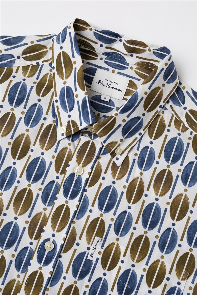 Ben Sherman Distressed Retro Print Shirt
