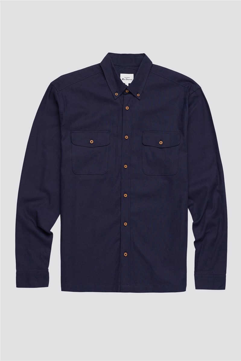 Ben Sherman Cotton Linen Overshirt
