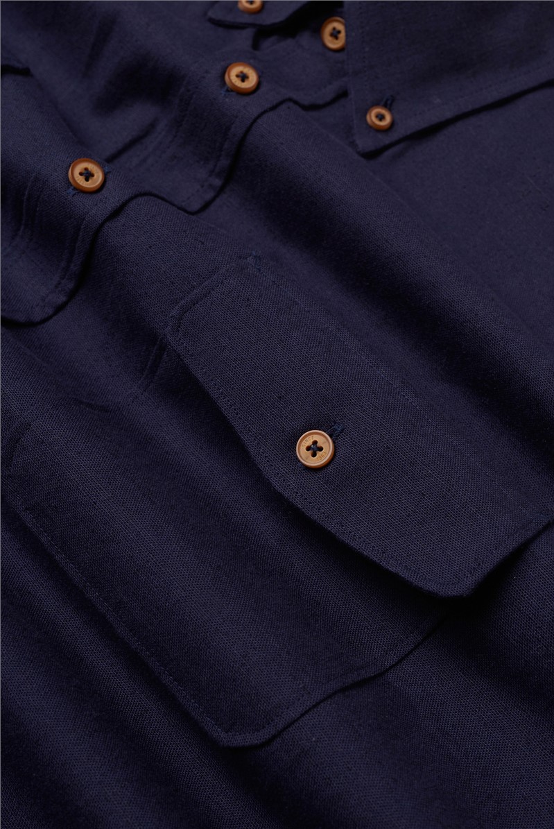 Ben Sherman Cotton Linen Overshirt