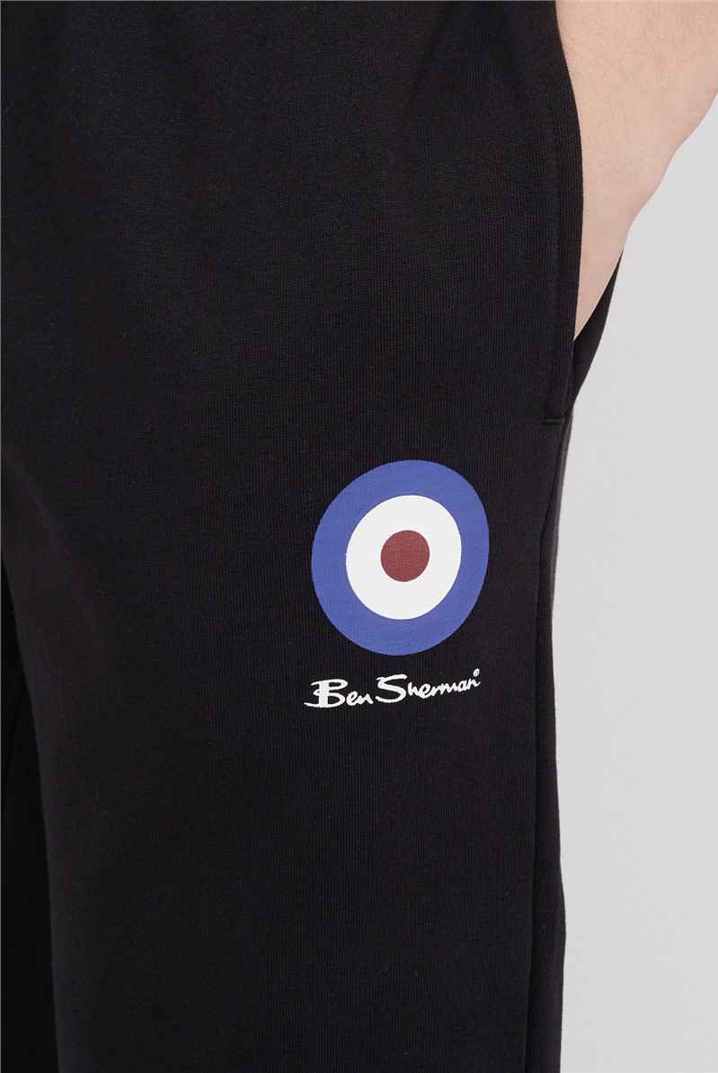 Ben Sherman | Mens Black Casual Target Logo Jogger | Suit Direct