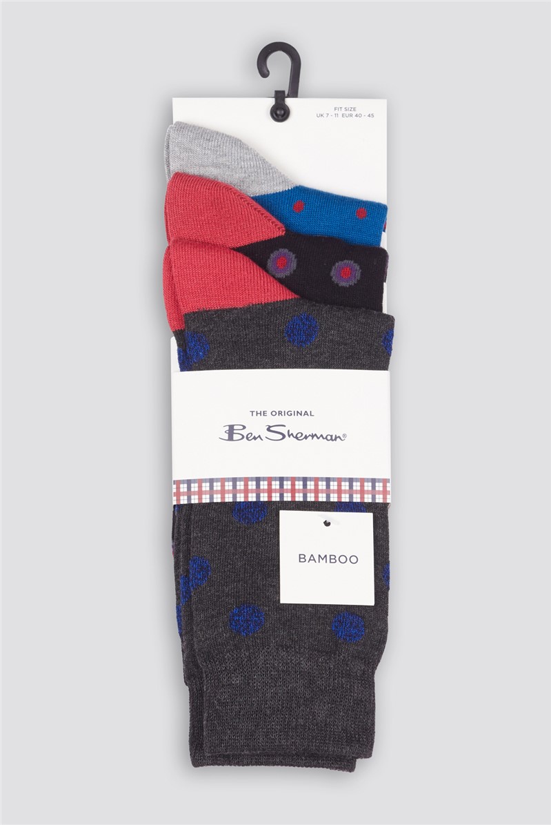Ben Sherman | Men's Buchanan Multipack Socks | Suit Direct