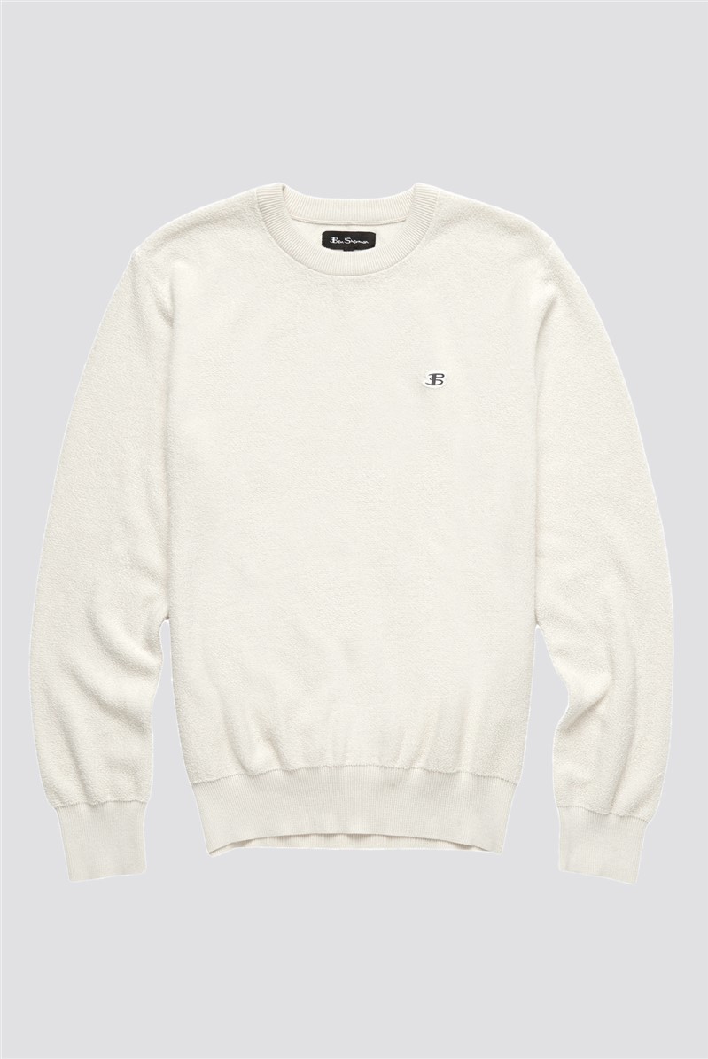 Ben Sherman Towelling Texture Crew Neck Jumper