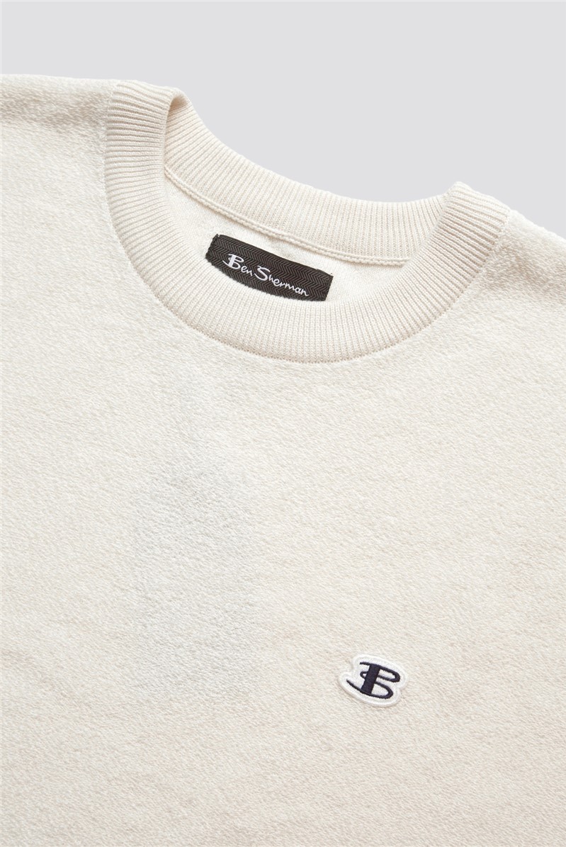 Ben Sherman Towelling Texture Crew Neck Jumper