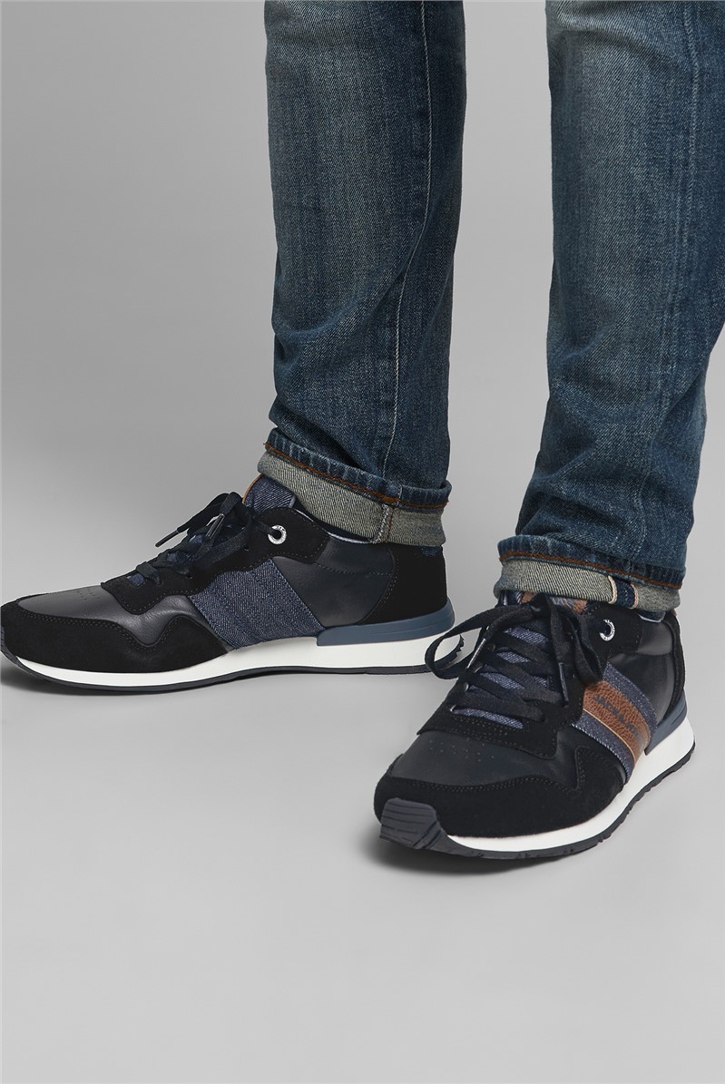 JACK & JONES | Men's Anthracite Steller Trainer | Suit Direct