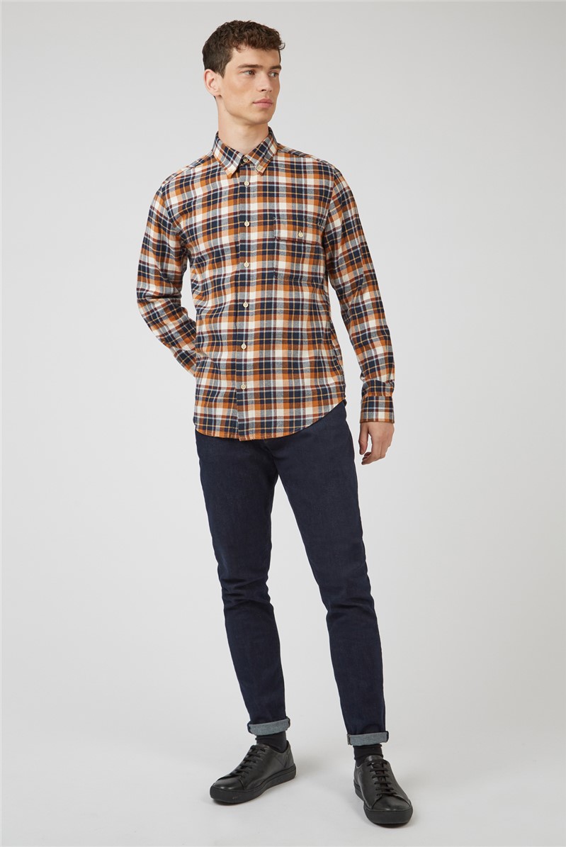 Ben Sherman Brushed Plaid Check Shirt