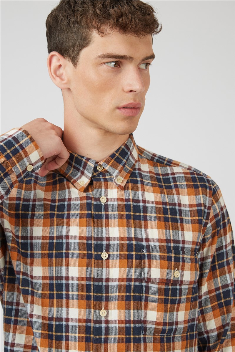 Ben Sherman Brushed Plaid Check Shirt