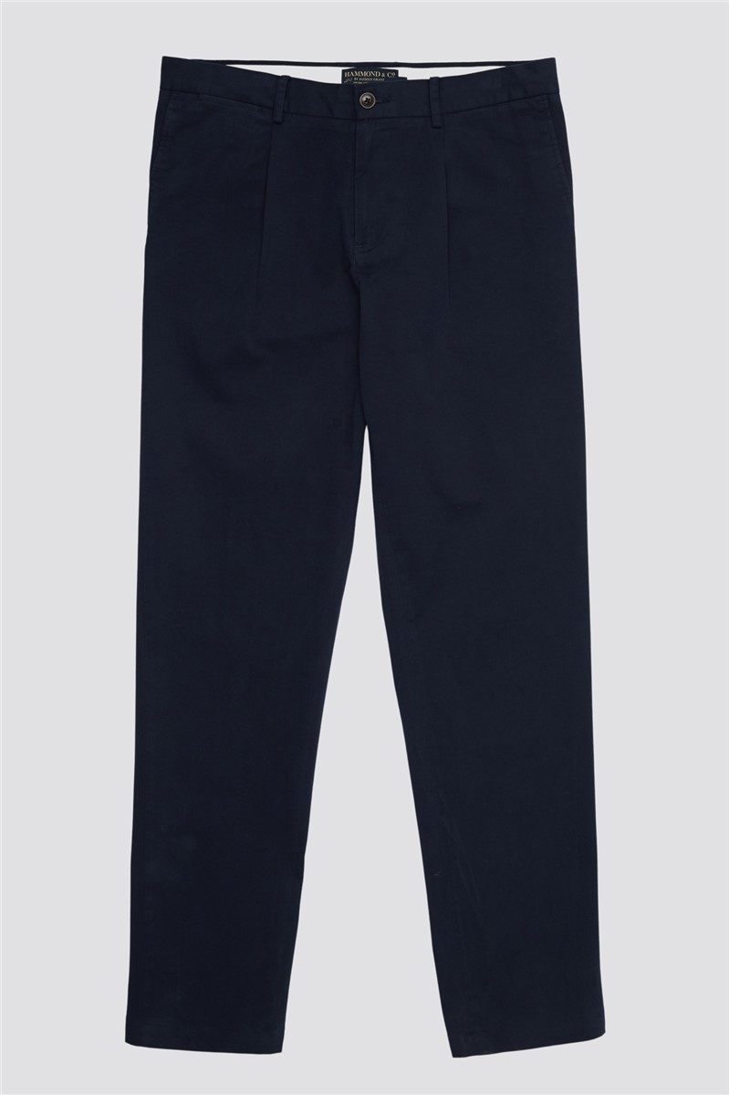 Hammond And Co Slim Fit Front Pleat Chinos