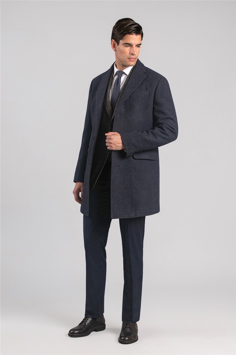 Concrete Indigo Coat