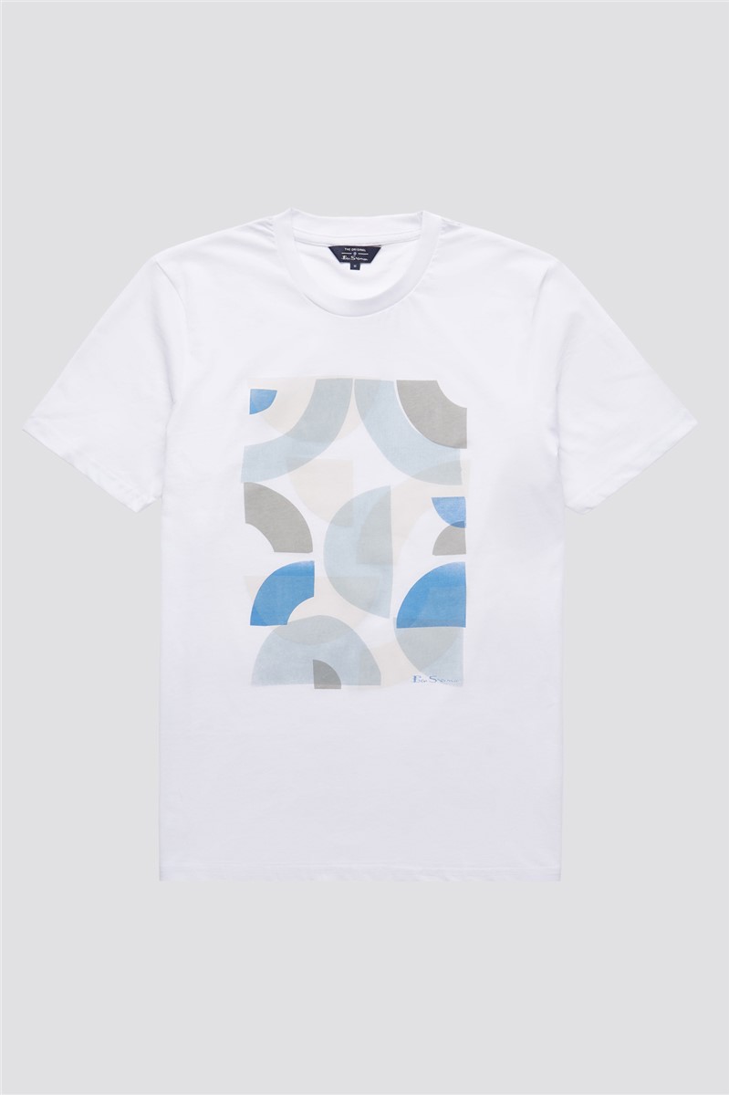 Ben Sherman White Record Target T-Shirt