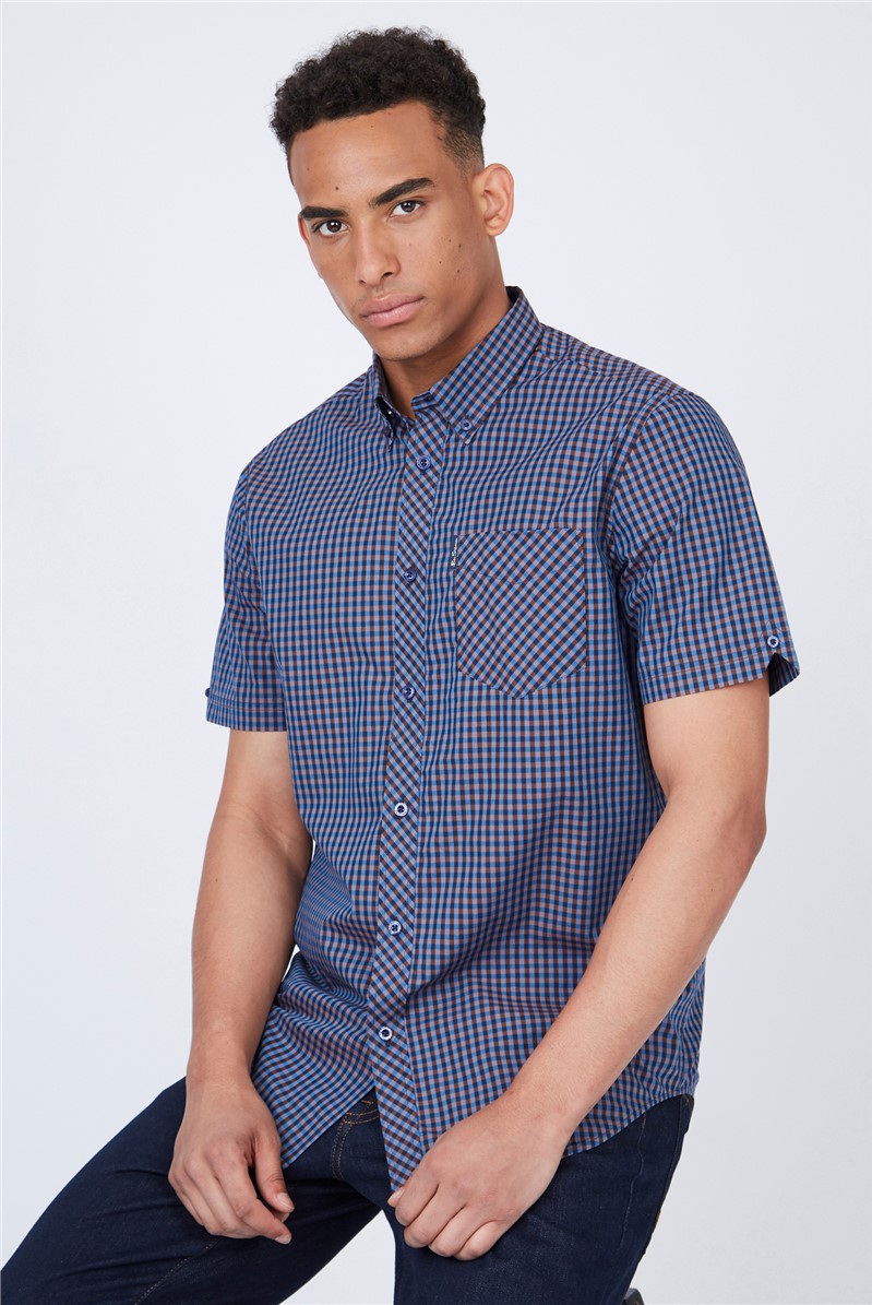 Ben Sherman Short Sleeve Gingham Shirt