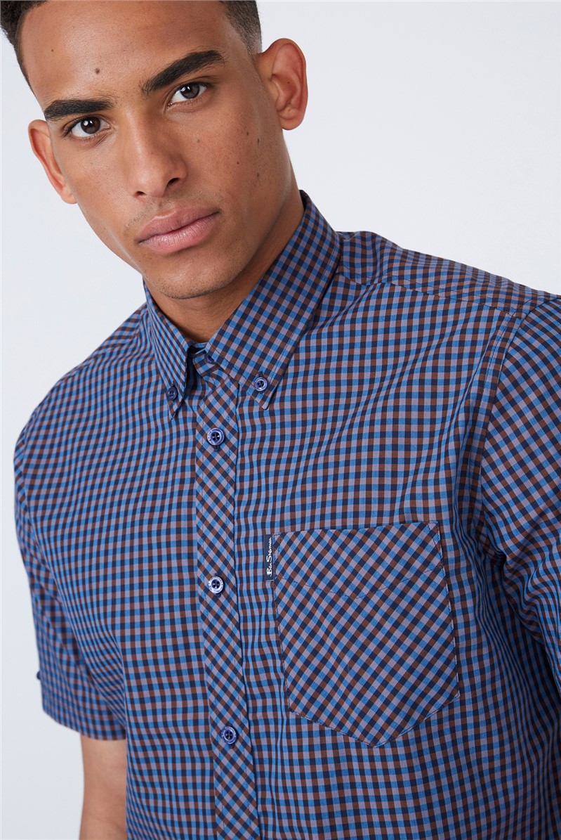 Ben Sherman Short Sleeve Gingham Shirt