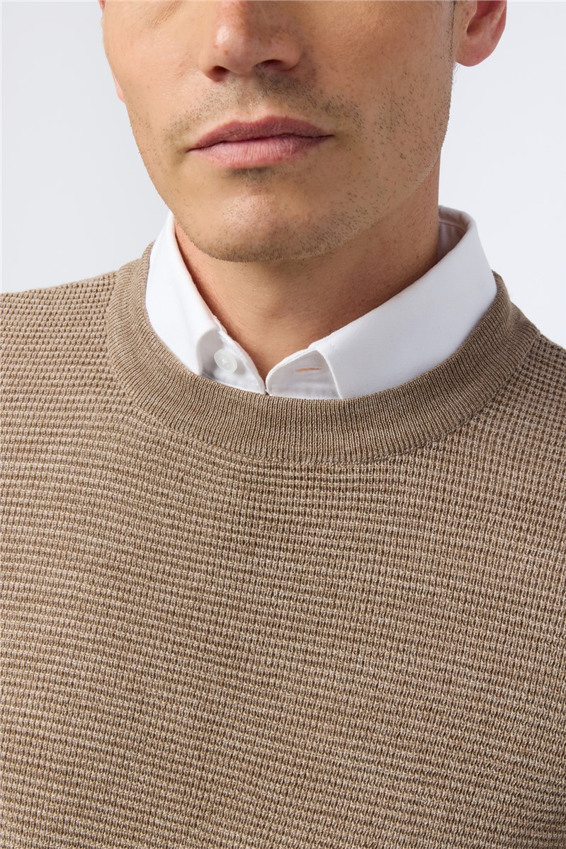 Melka Crew Neck Jumper - Sand