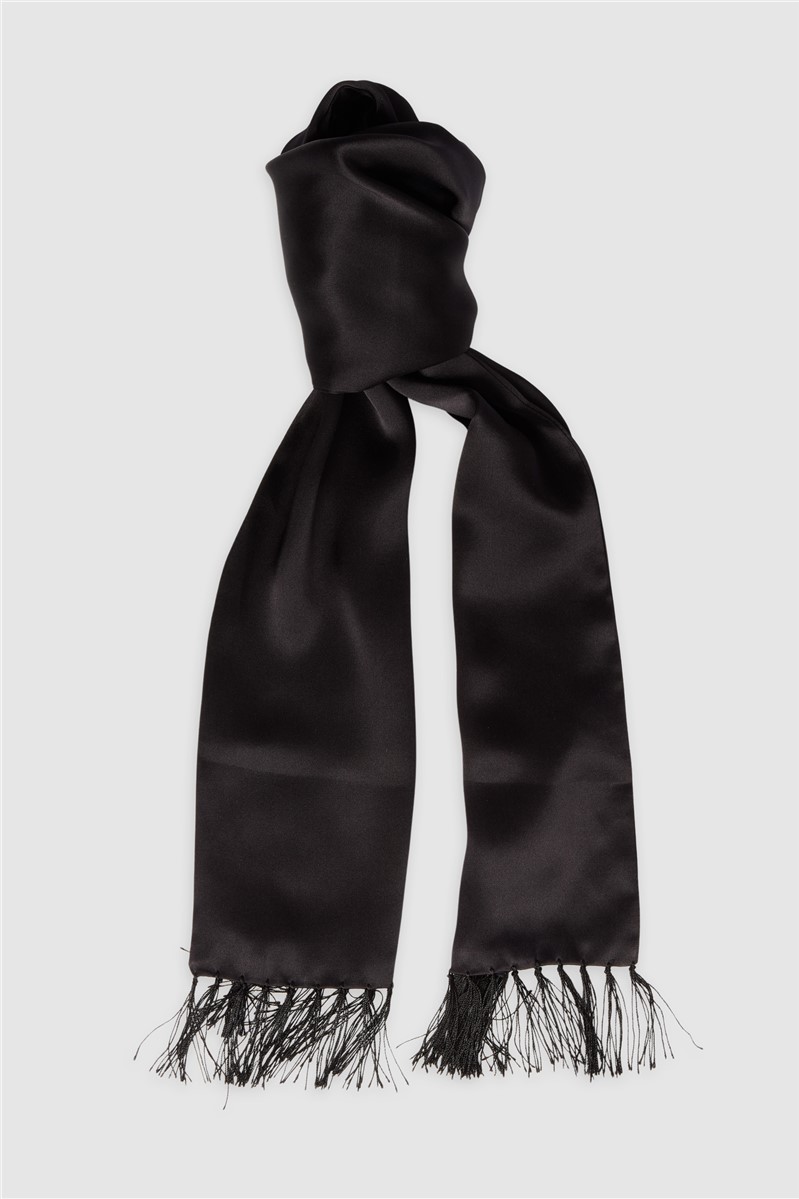 Alexandre Black Silk Scarf