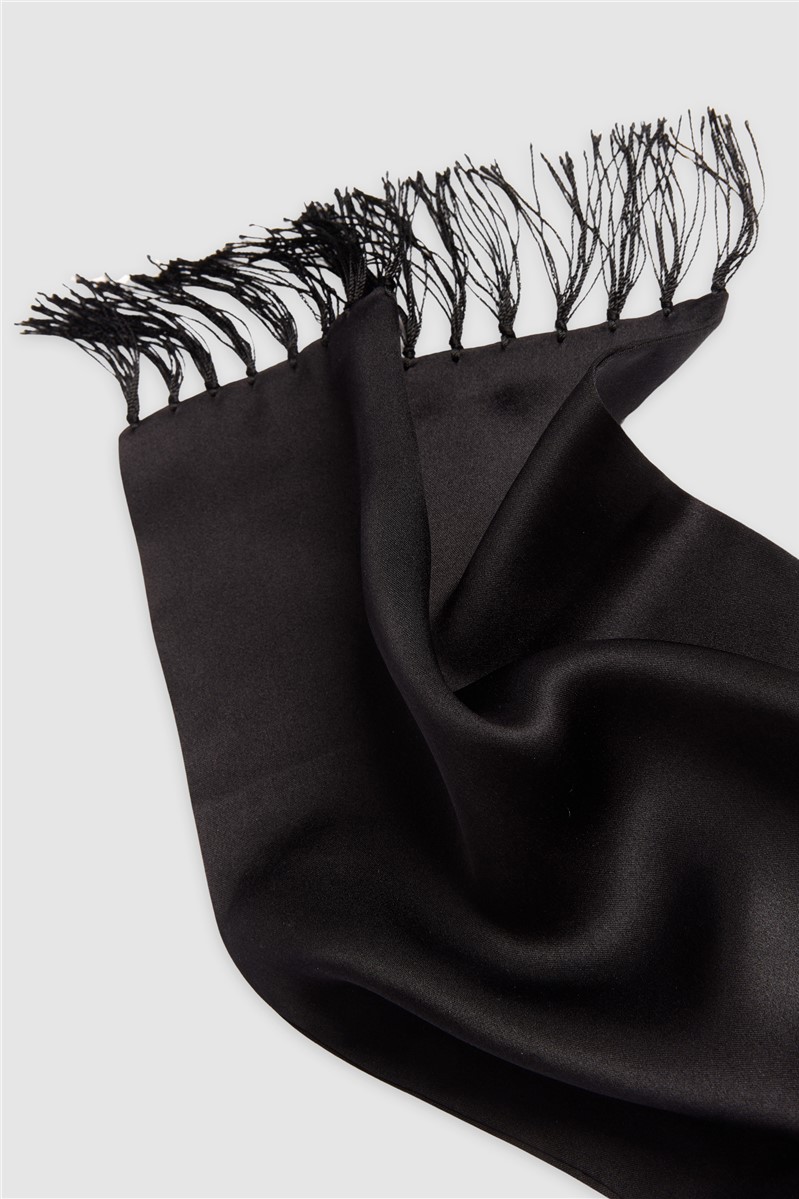 Alexandre Black Silk Scarf
