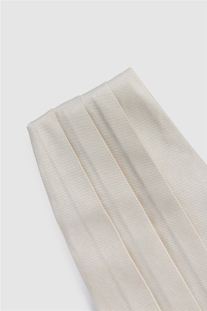 Ivory Silk Cummerbund | Black Tie | Suit Direct