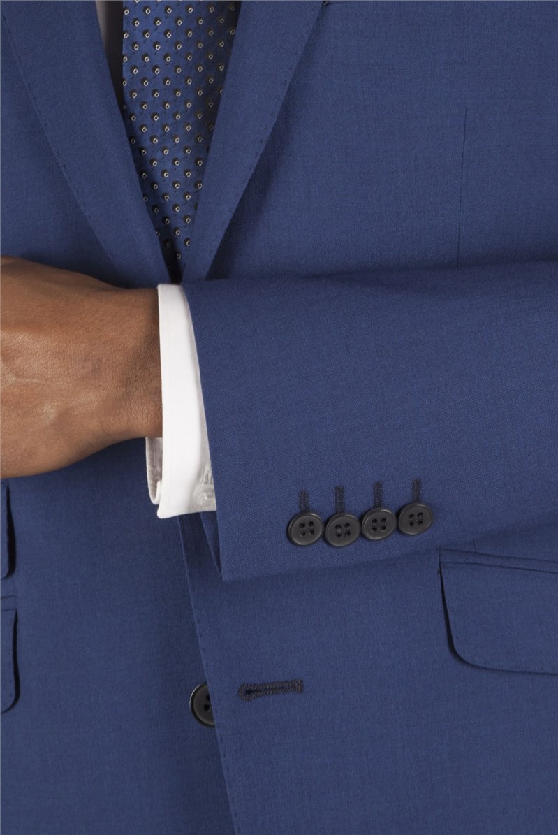 Ben Sherman Bright Blue Cross Panama Tailored Fit Suit Jacket