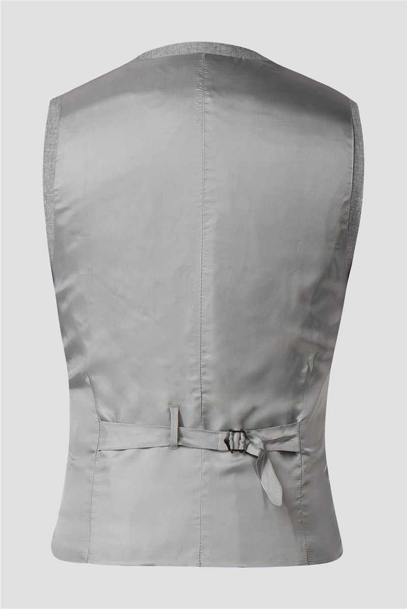 Gibson London Grey Linen Blend Waistcoat