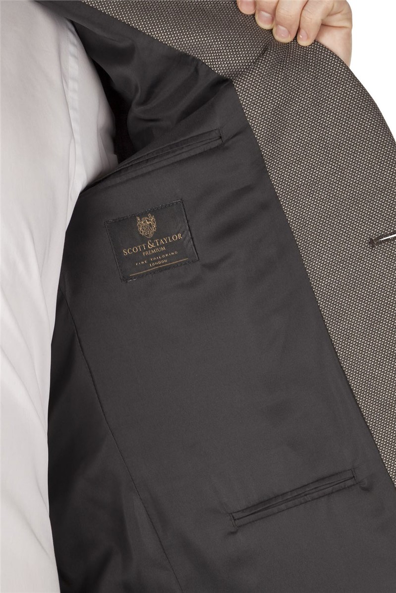 Brown Fancy Weave Formal Jacket