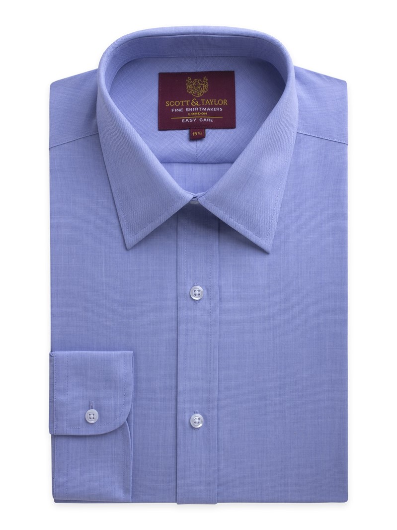 Scott & Taylor Plain Blue Shirt